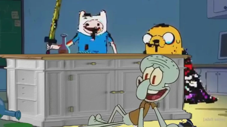Squidward hides from Finn and Jake | Fandom