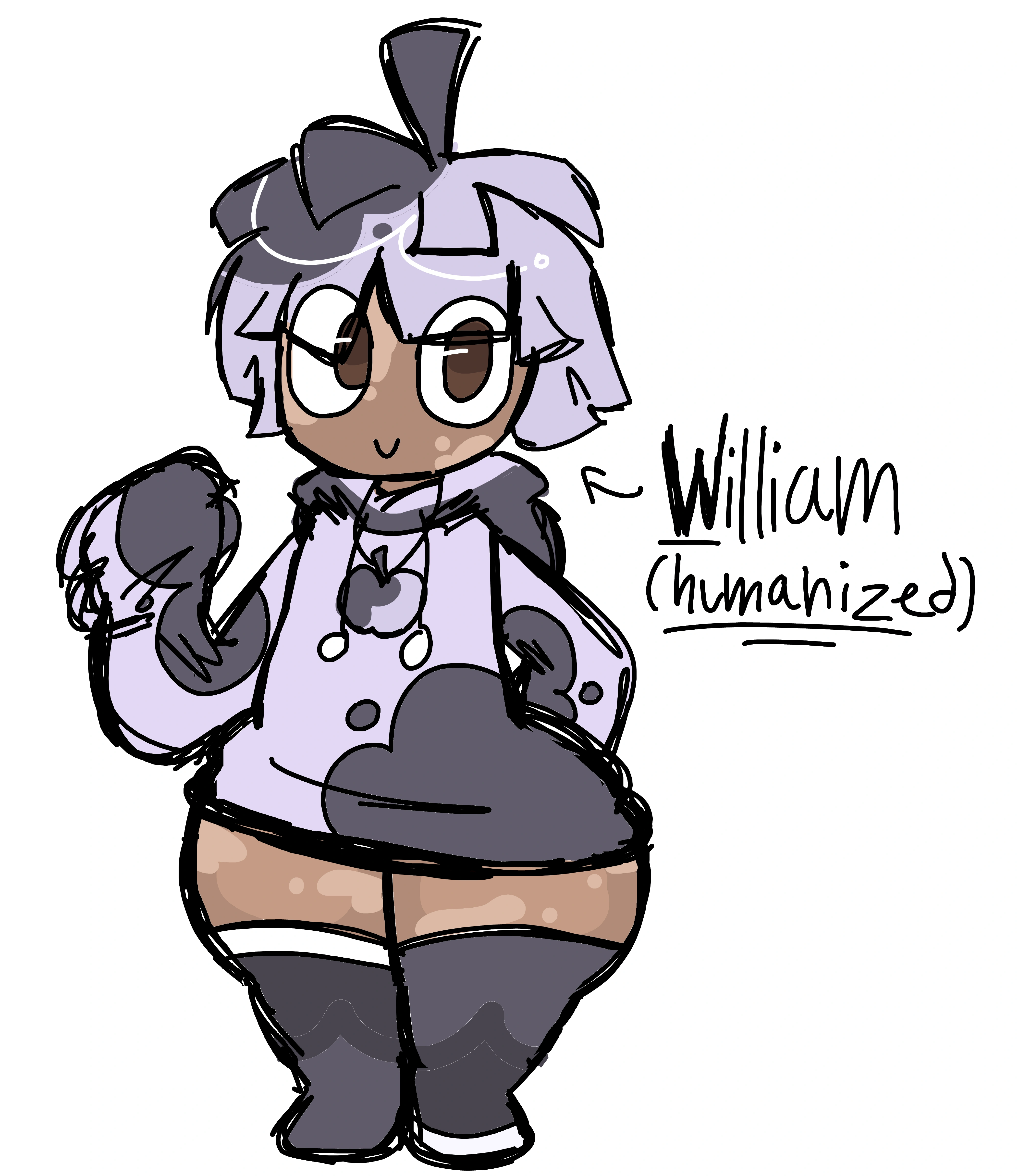 My OC William, but Humanized! 🌑🍇 | Fandom