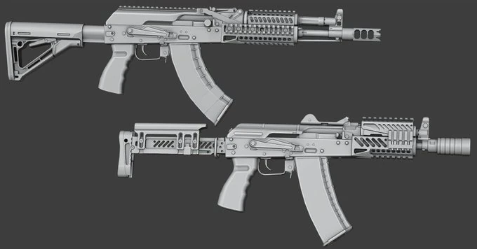 More pictures of the AK-104 and AKS-74UN | Fandom