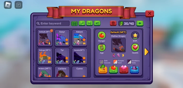 Trading Default taraka and mother dragon. | Fandom