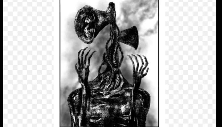 Siren head with creepy horror time With him, faking the Siren brain ...