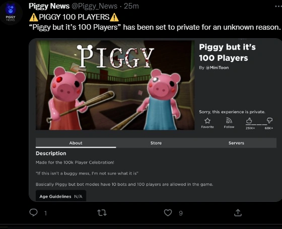 Piggy 100 players is dying ? | Fandom