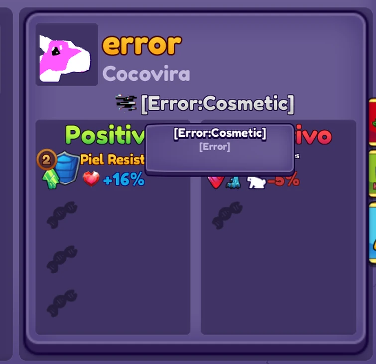 Error Cosmetic Trait? | Fandom