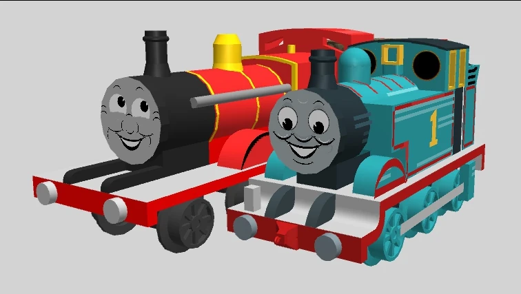 I made RWS Thomas and James on Draw Bricks | Fandom