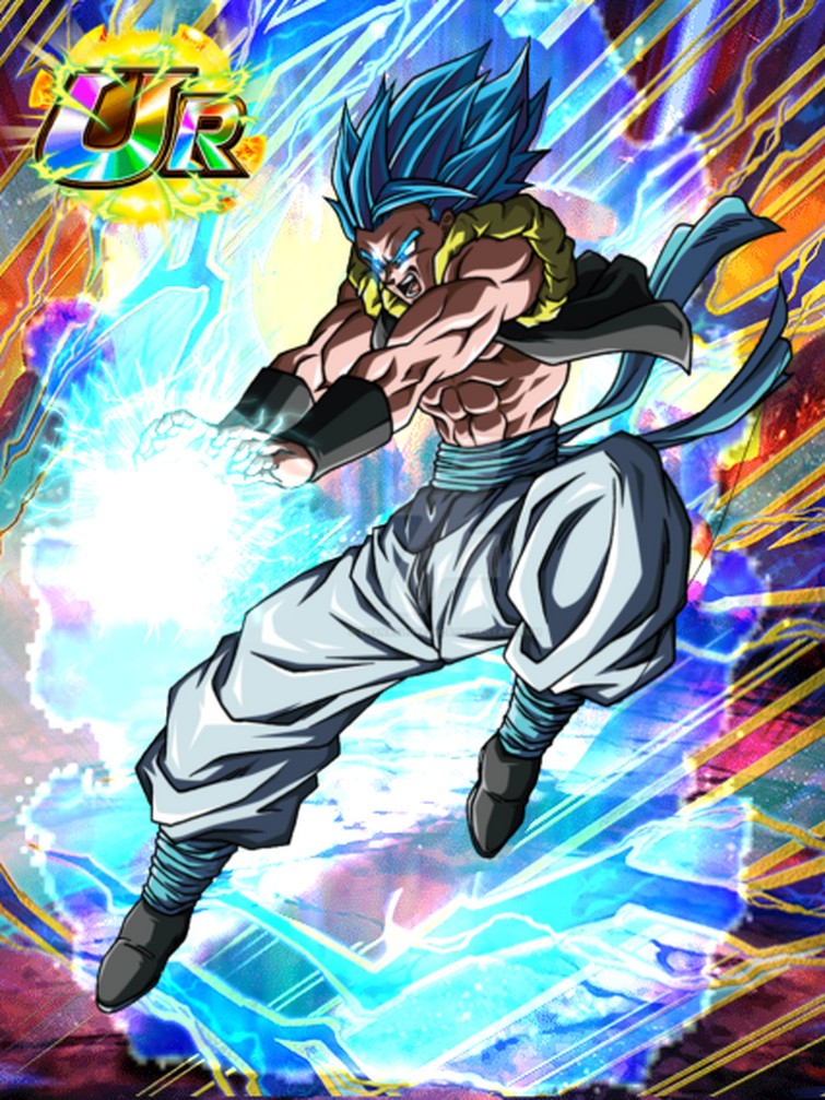 Made the gogeta form from sdbh into a card art | Fandom
