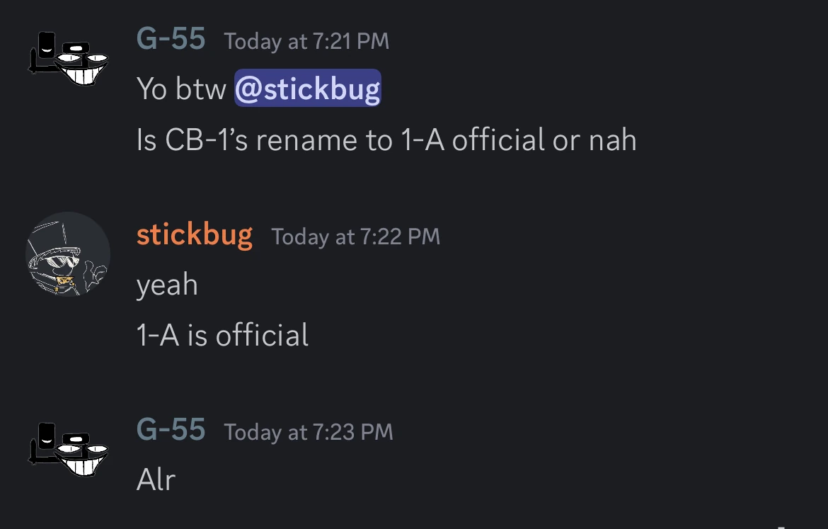 CB-1 got renamed due to B-1 | Fandom