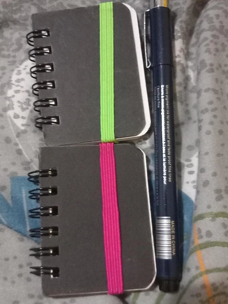 Should I draw my ocs in these funny lil notepads? (I'm not joking they ...