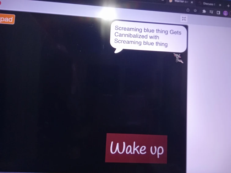 Screaming blue thing got eaten | Fandom