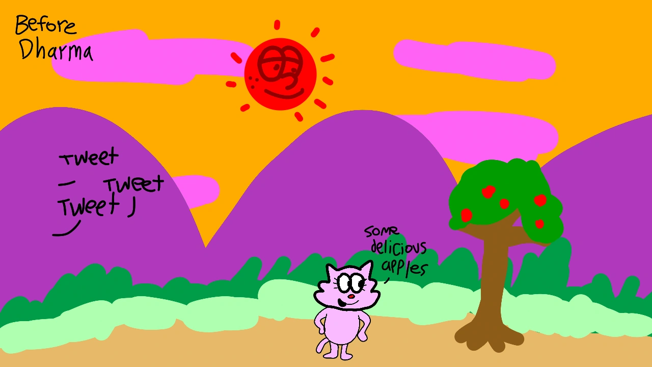 Doodle Toons drawing Before and After Dharma. She ruined the wiki and ...