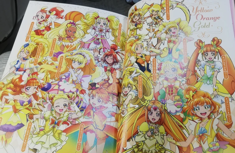 All color teams from 20th Anniversary Pretty Cure Costume Chronicle ...