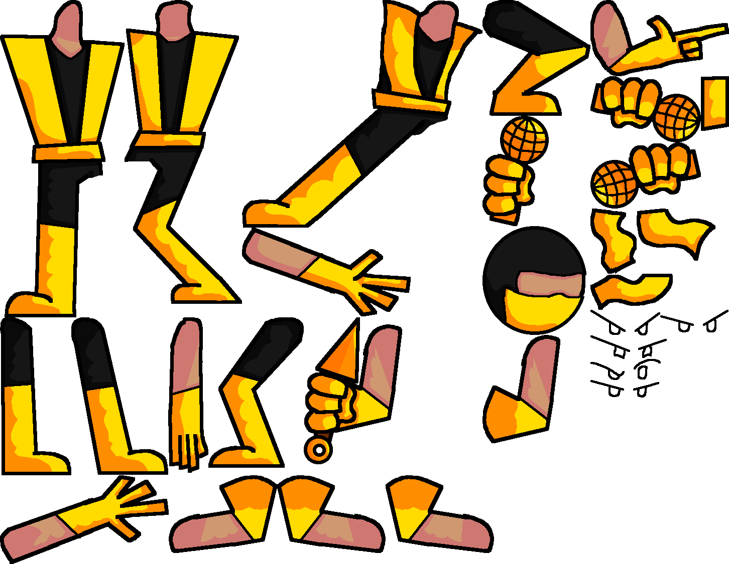 Scorpion's spritemap for those who want it | Fandom