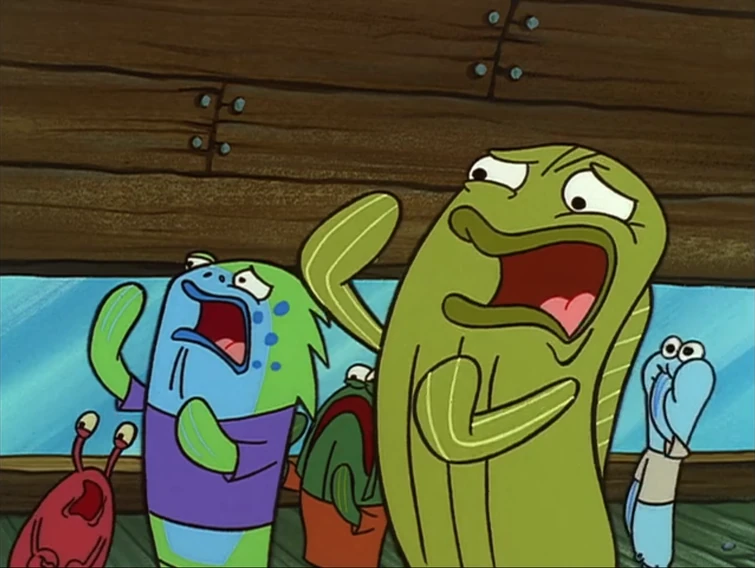 my reaction to mr. krabs's Chest hair and belly button | Fandom