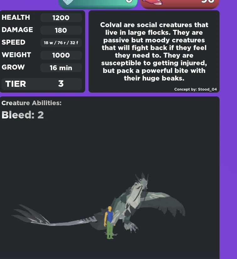 Colval's and lobster's stats? | Fandom