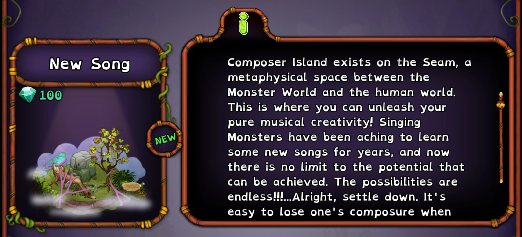 why is composer island mirror plant island | Fandom