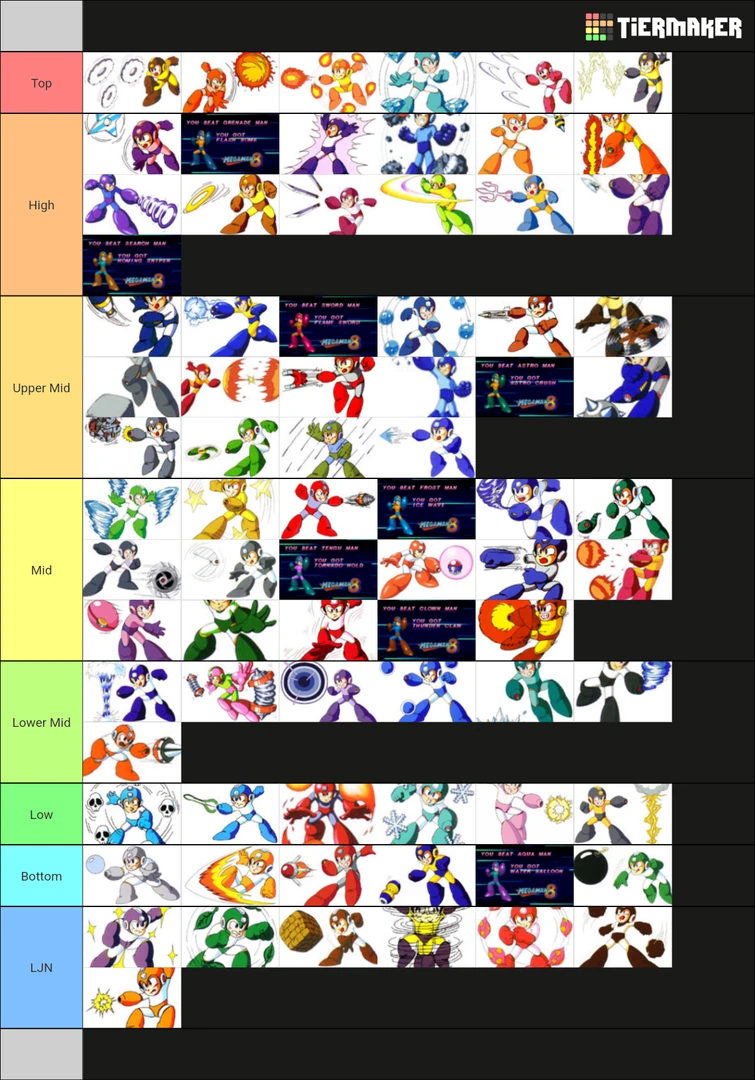 Mega Man Weapon Tier List 3 | Fandom