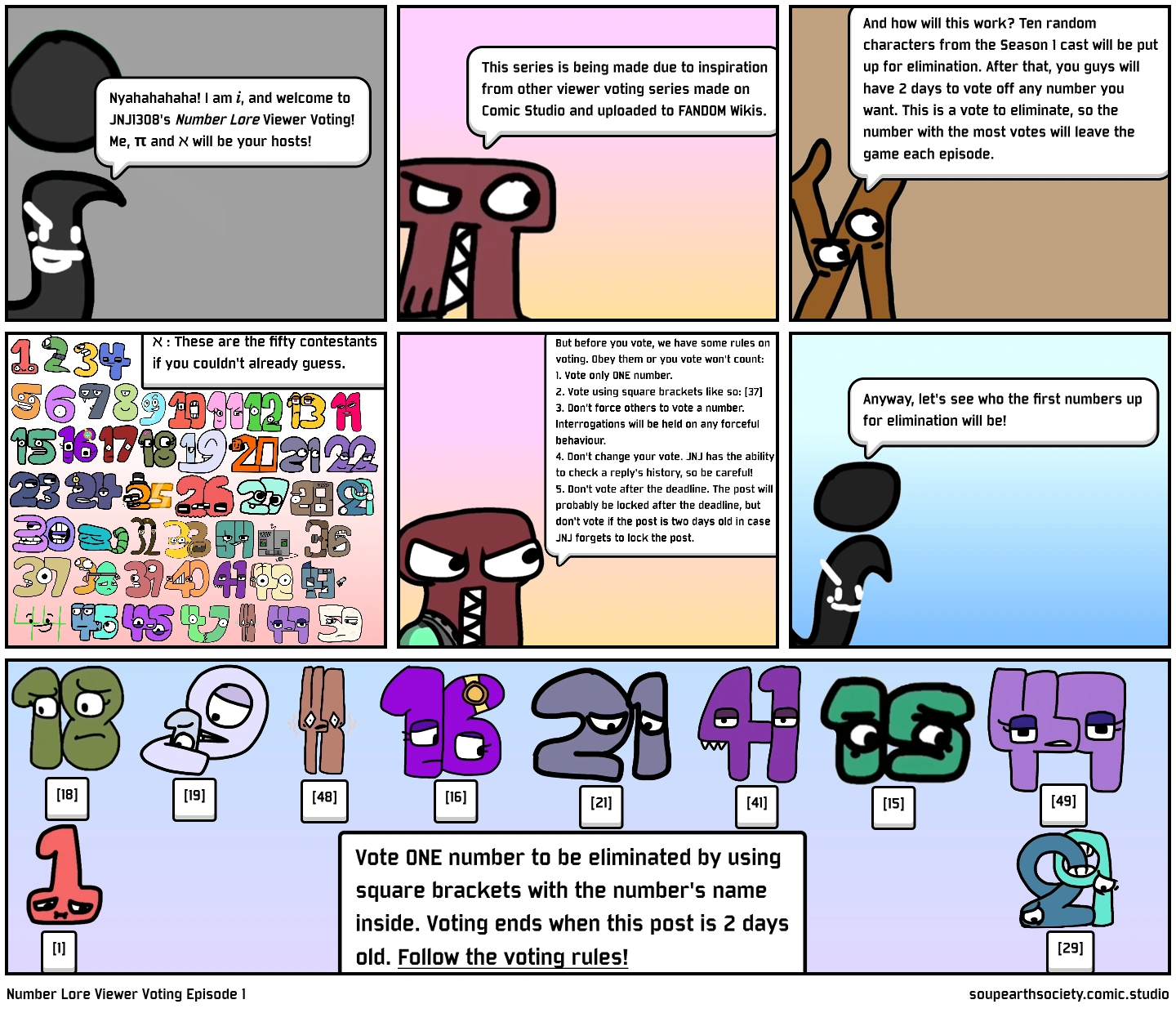 JNJ1308's Number Lore Viewer Voting #1: First Elimination | Fandom