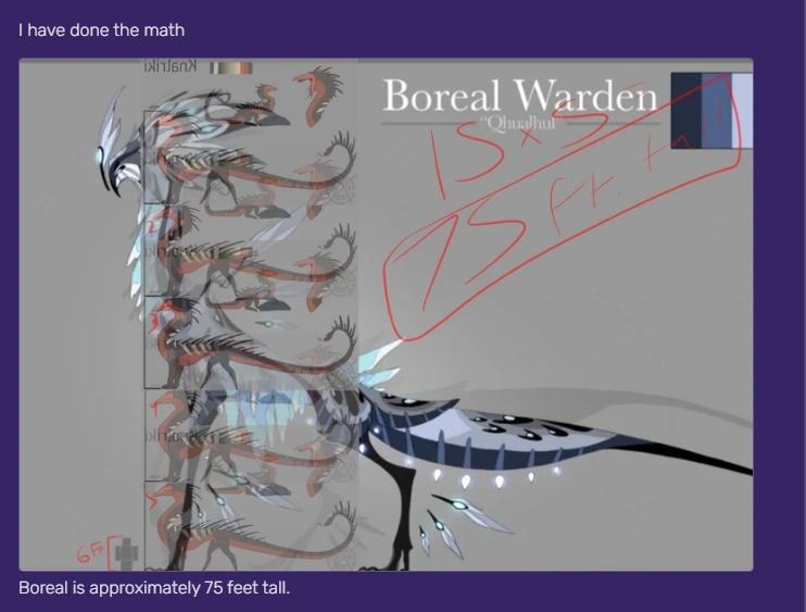 somehow boreal is 75ft tall | Fandom