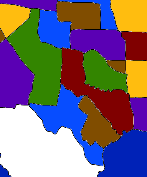 What if the Republic of Texas was carved into states after being ...