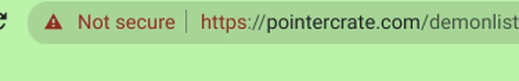 pointercrate is not secure??? | Fandom