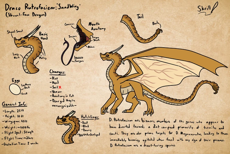 Slightly Scientific Redesigns Pt. 3: SandWings | Fandom