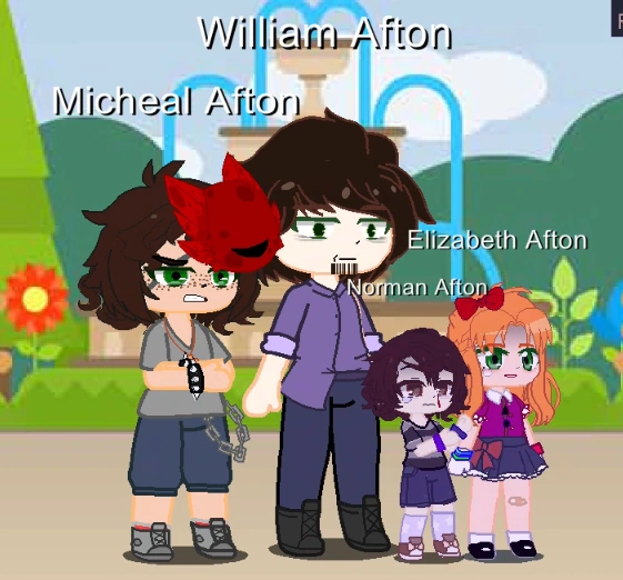 My old Afton family designs | Fandom