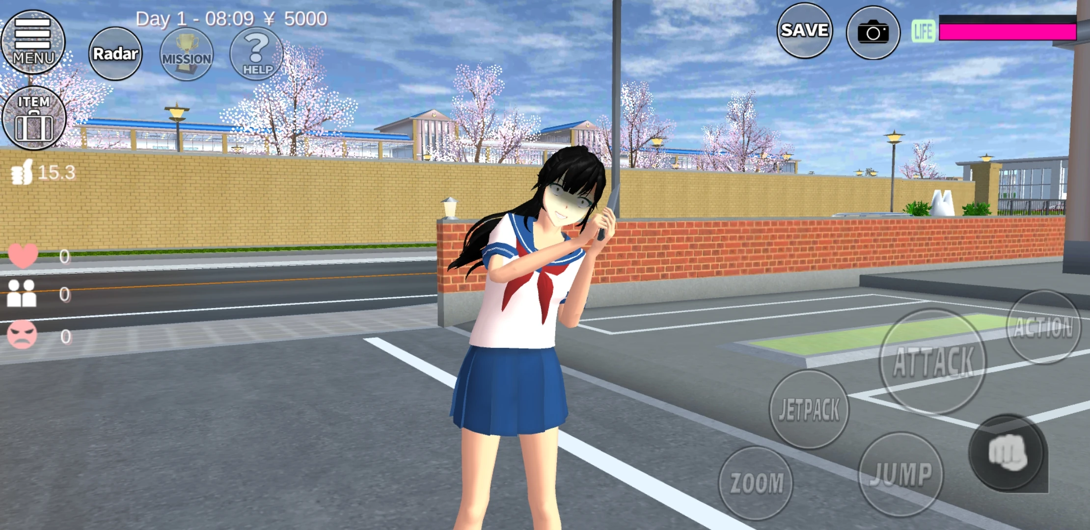 Here Is Ayano Aishi In SAKURA School Simulator. | Fandom