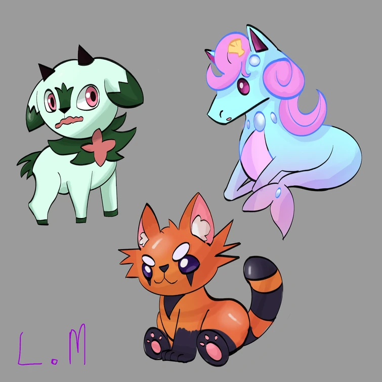 Here are the gliezle region starters , my fanmade region | Fandom