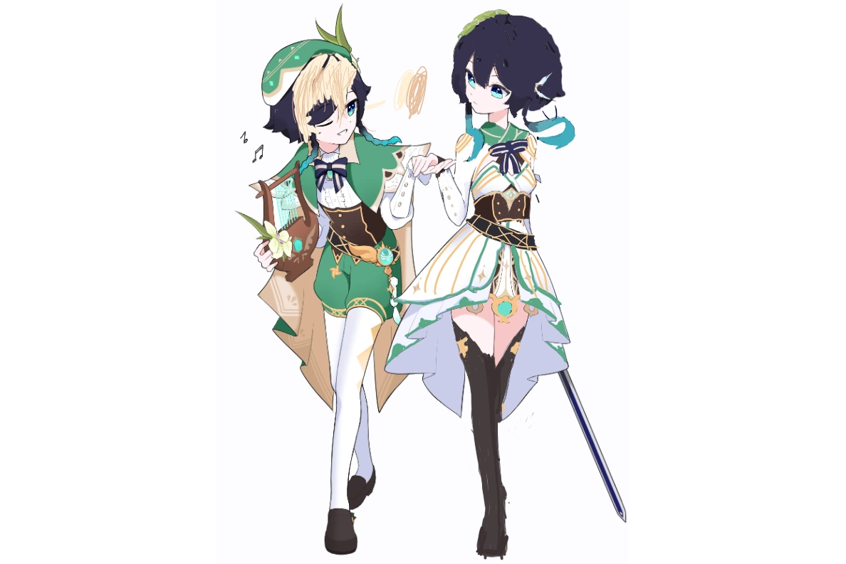 Currently swapping Venti and Lumine's color pallet and adding some ...