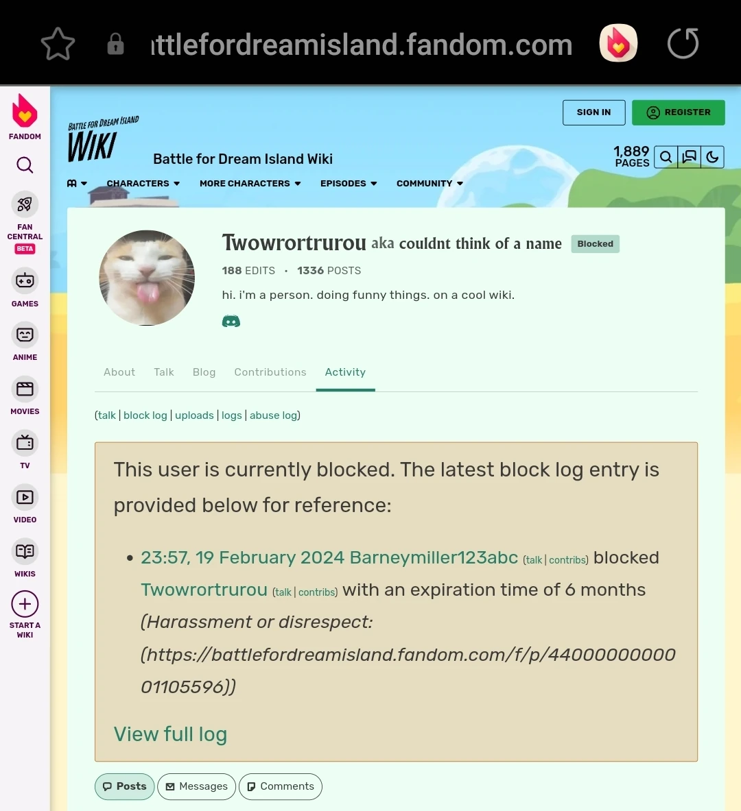 Blud really got blocked | Fandom