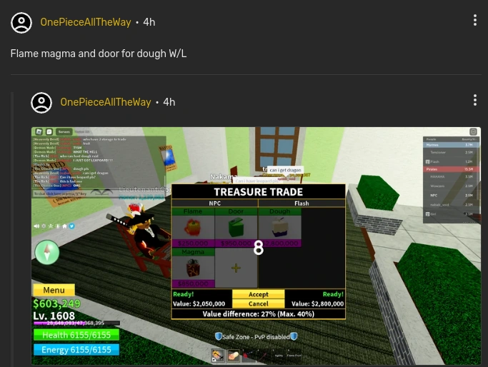 He is officially the luckiest person in Blox Fruits | Fandom