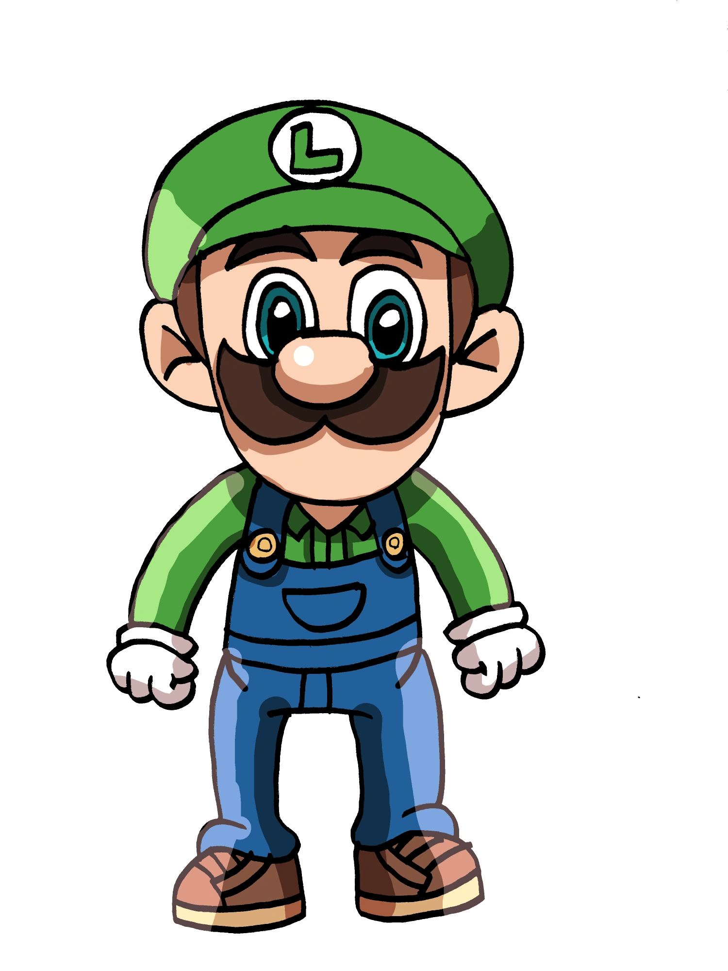 My drawing of Luigi | Fandom
