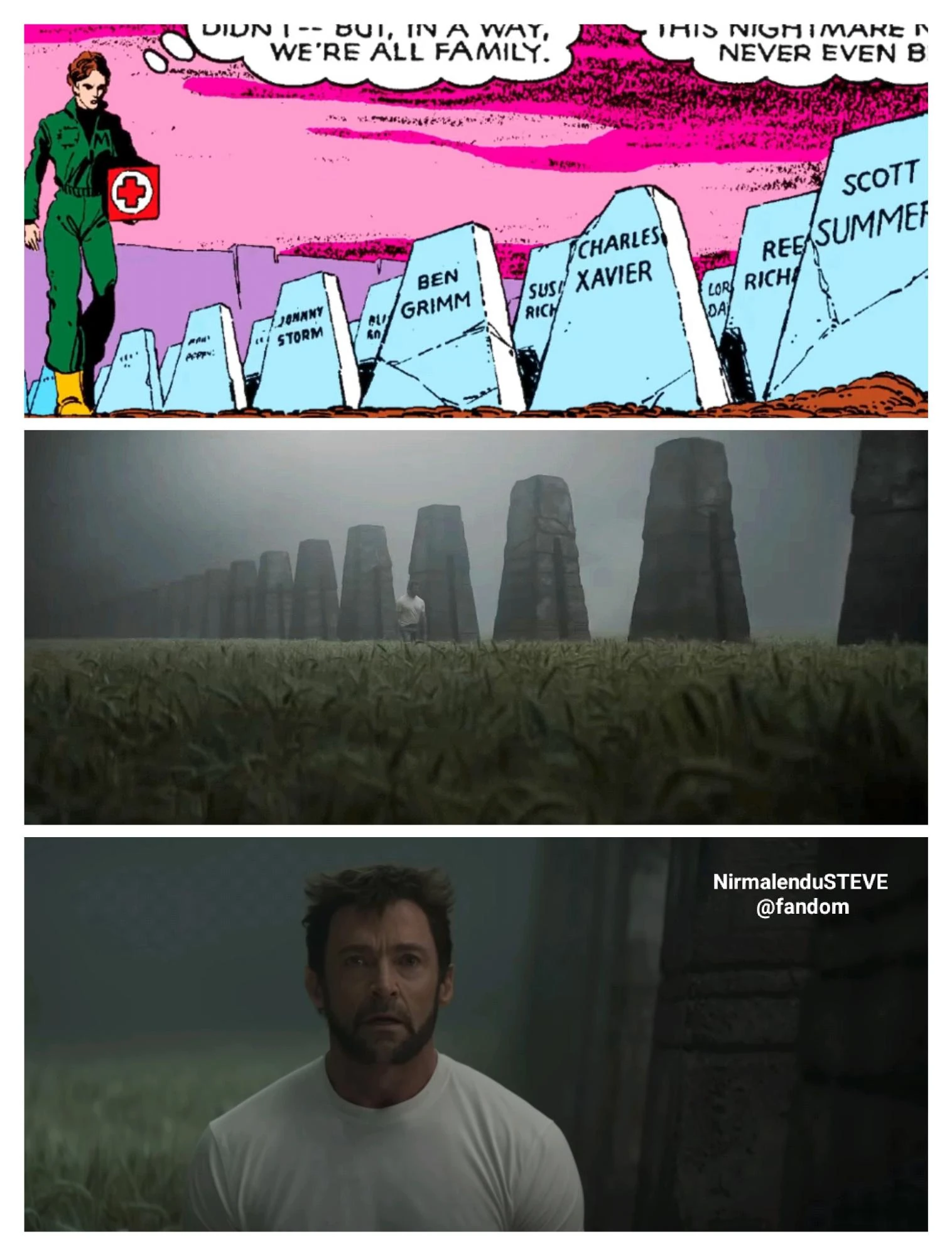 Similar(Graveyard Scenes).....?🤔 (The uncanny X-Men #141 & #142 ...