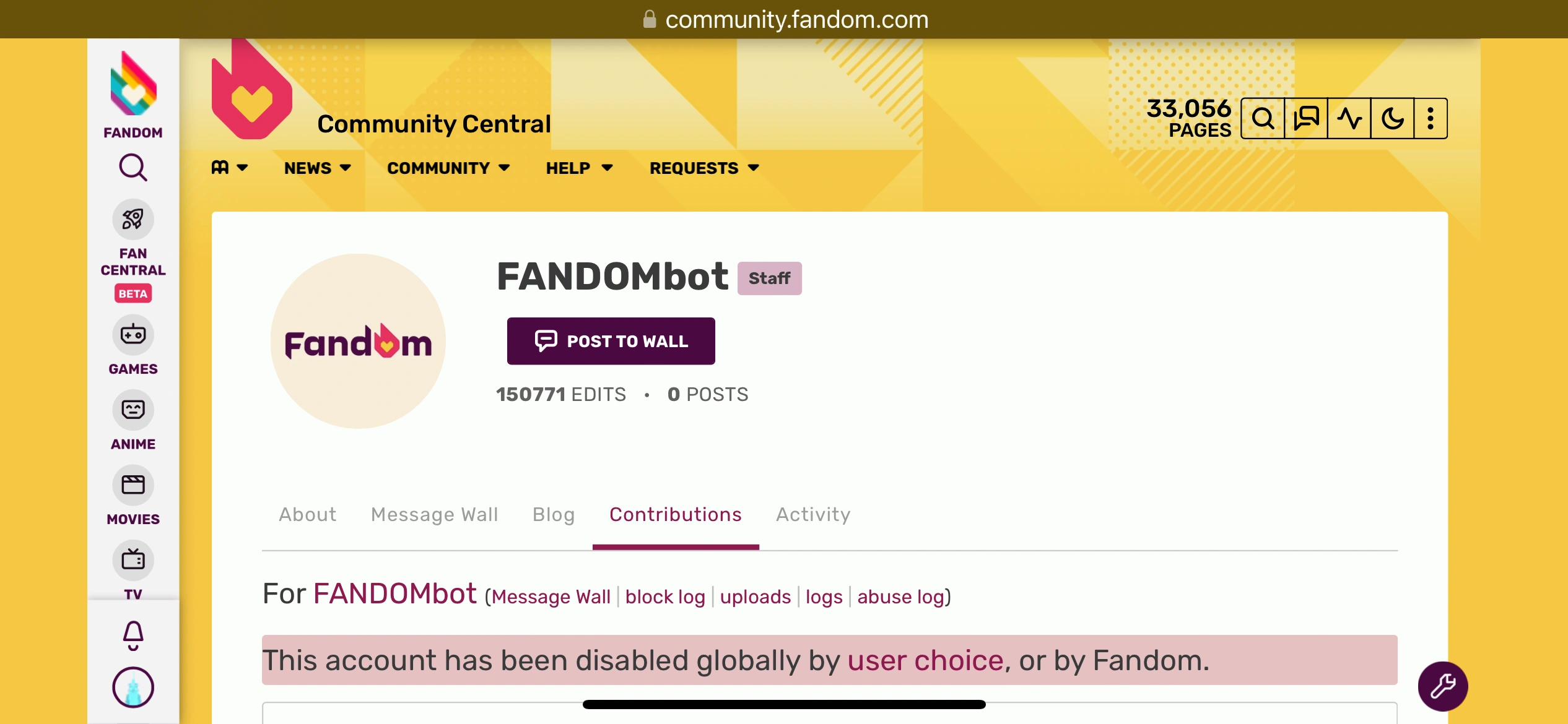 Do user pages get deleted on community central? | Fandom