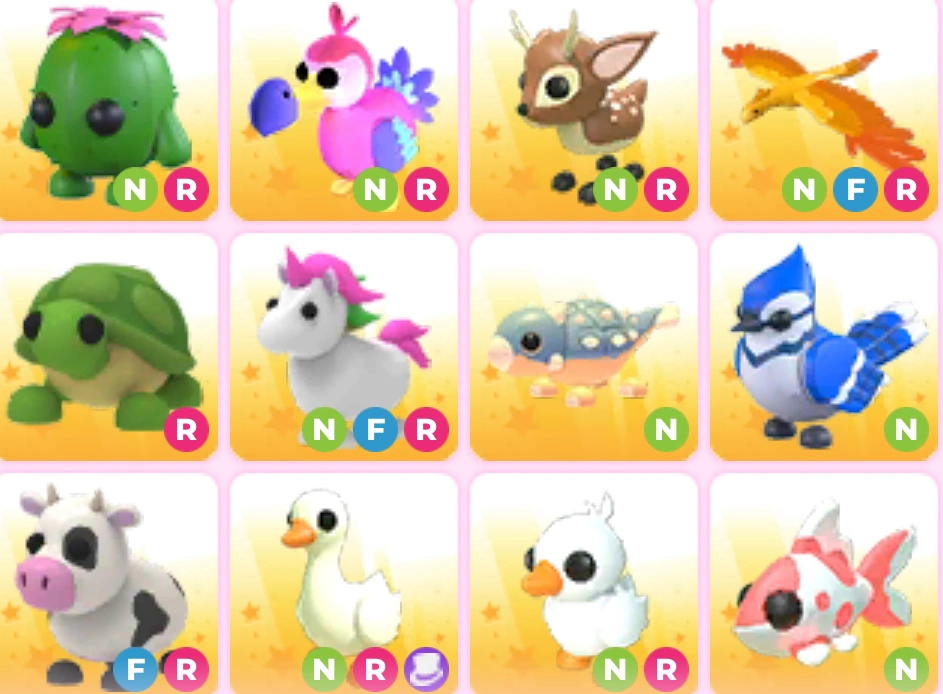 Trading my neons/megas for mid/high tiers and upgrades in neons/megas ...