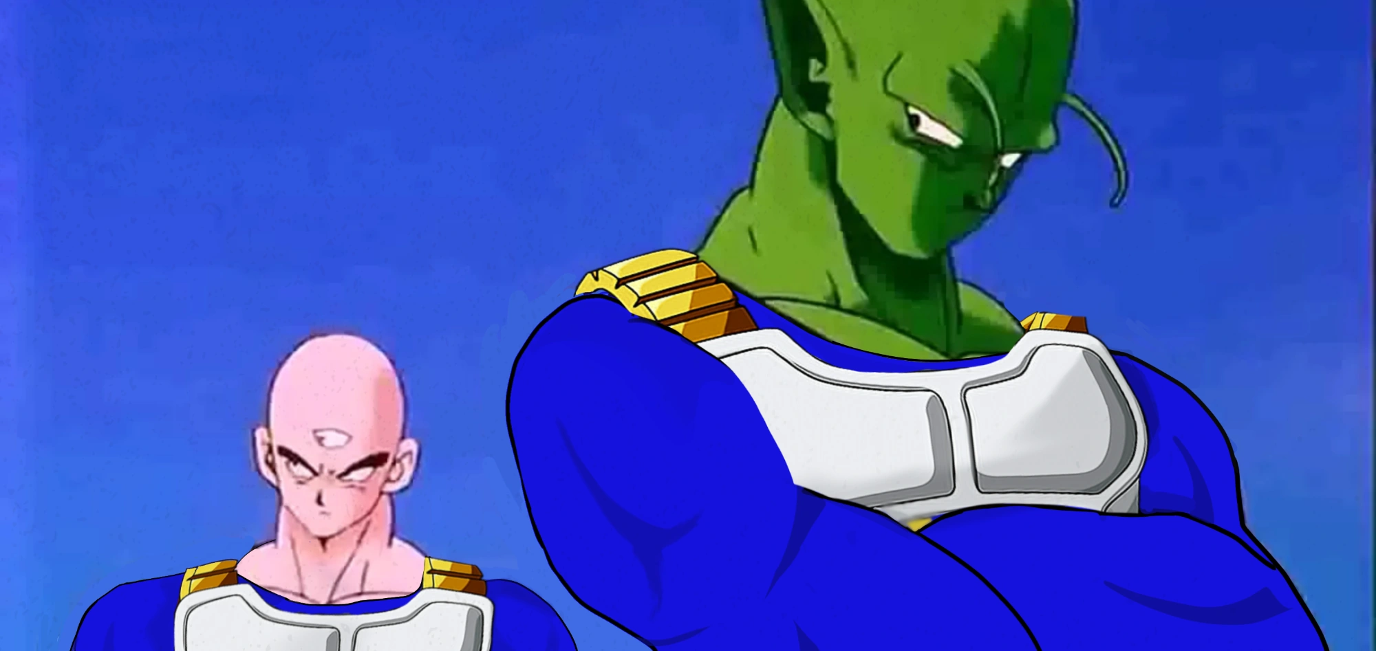 Piccolo and Tien decided to where the Saiyan Uniform in deleted scene ...