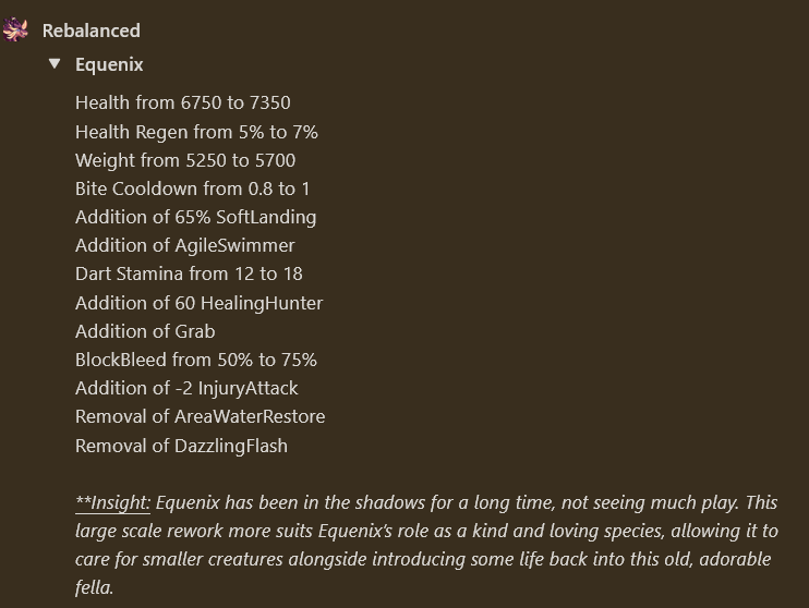 "I like this specie, so i should buff and buff it!!" | Fandom