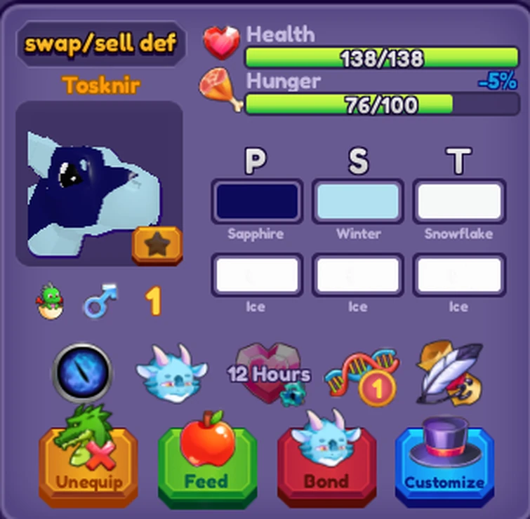 Selling/swapping default tosknir 1 mut! (6/6 def) | Fandom