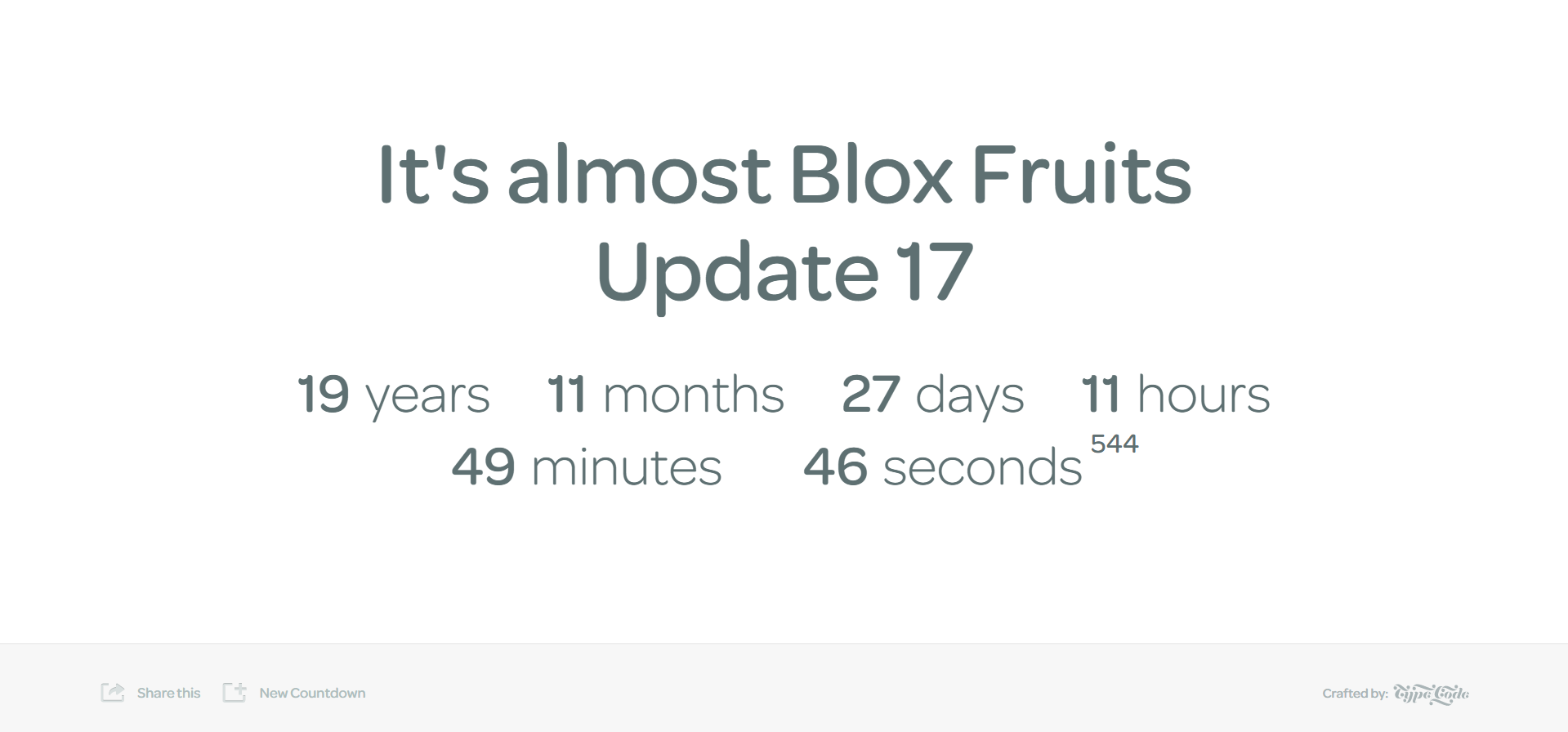 BLOX FRUITS COUNTDOWN REAL!? | Fandom