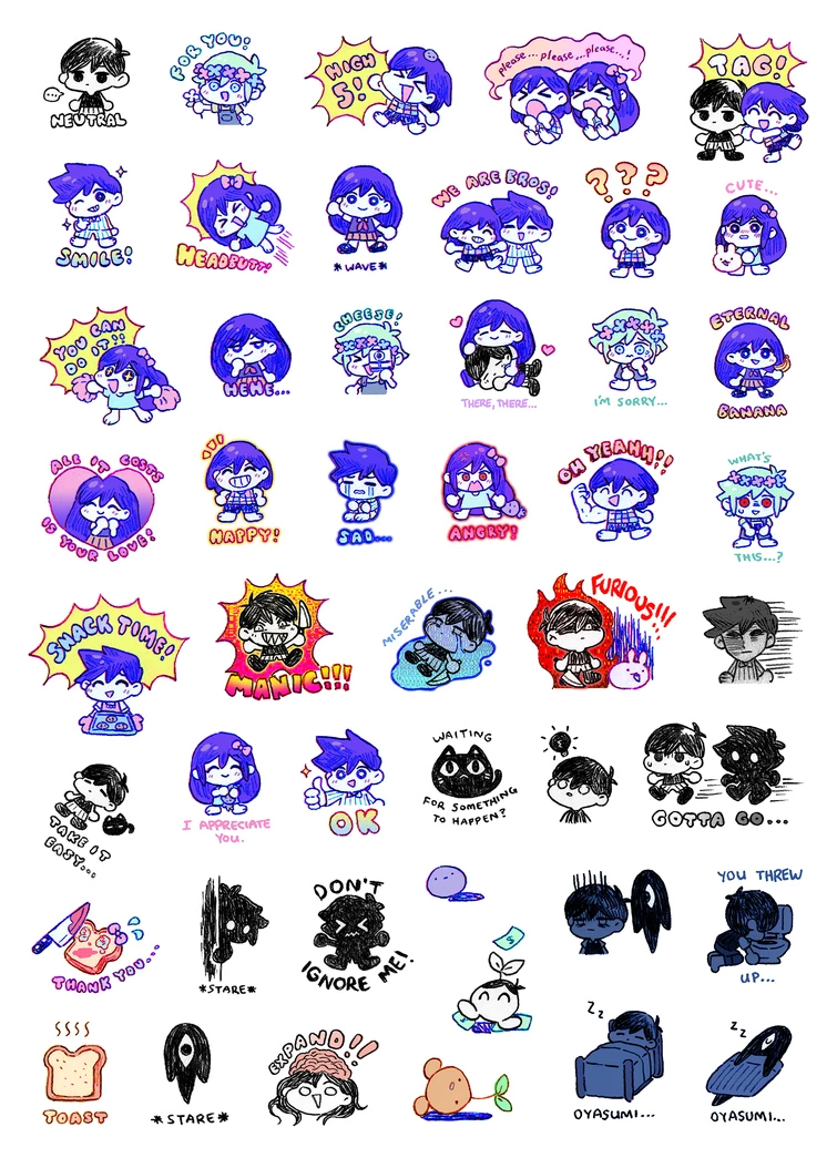 omori stickers | Fandom