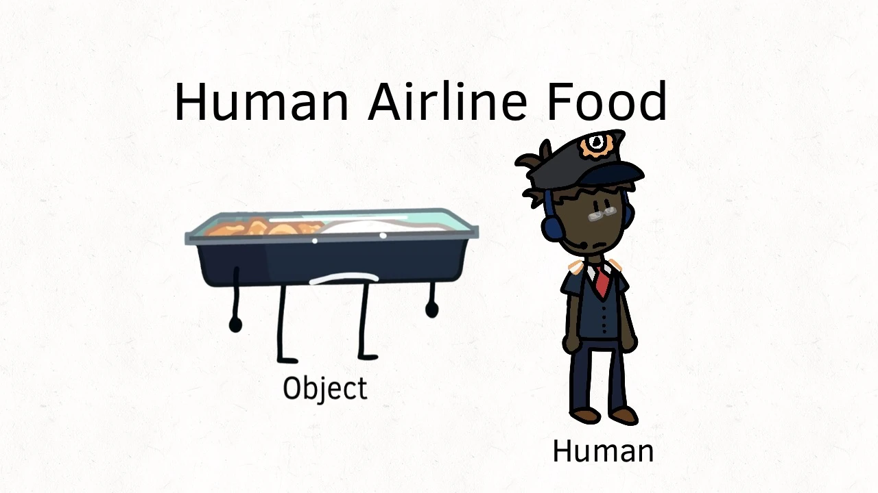 “You don’t know what a human is?” (Human Airline Food) | Fandom