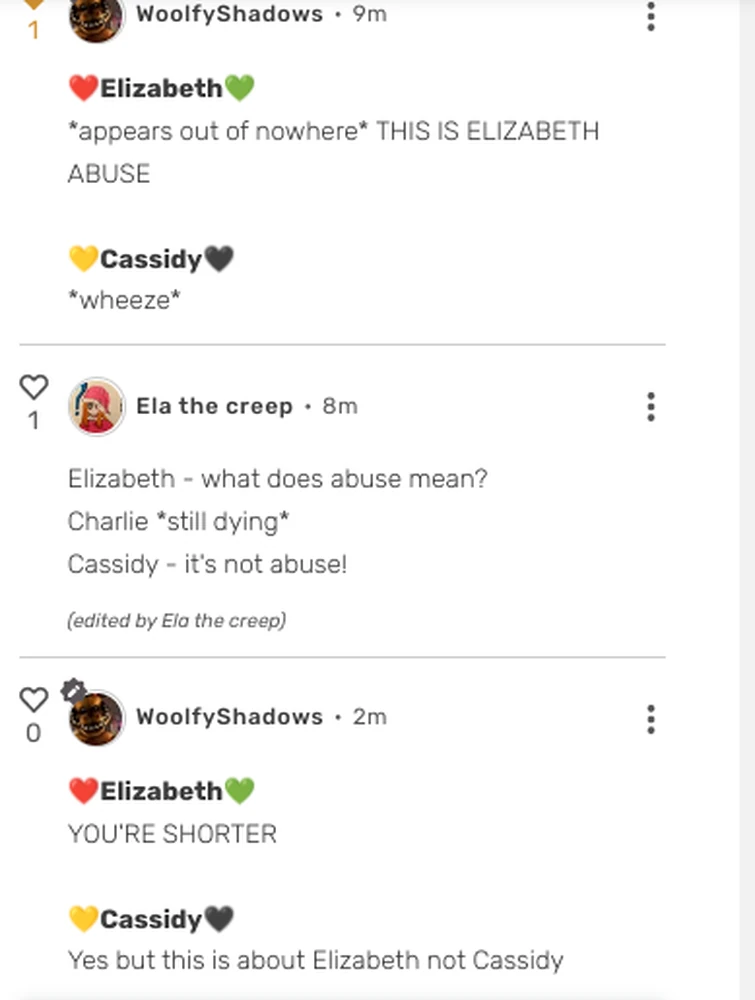 elizabeth *crying on the floor* | Fandom
