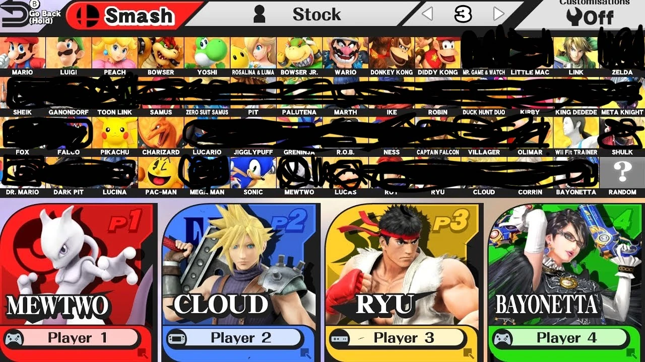 Smash 4 but only the characters 5 year old me knew when i got it | Fandom