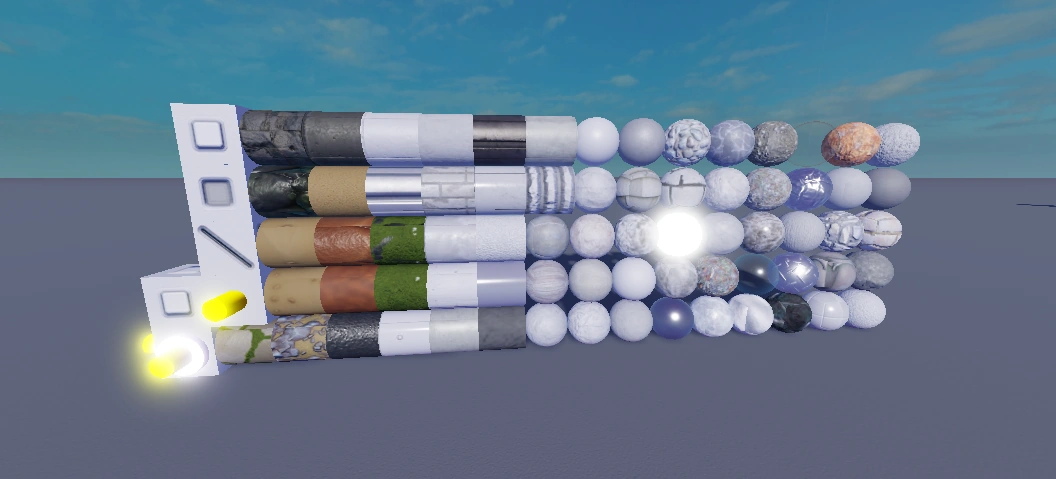 got so bored that i decided to make a wall of EVERY material the ...