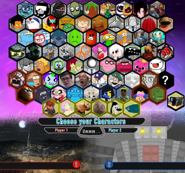 Here’s my web series fighting game roster, and assist trophy. I guess ...