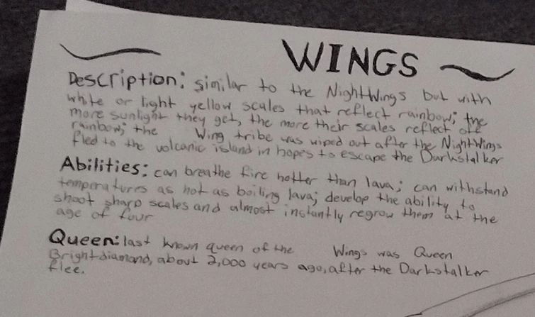 New WoF Species | Fandom