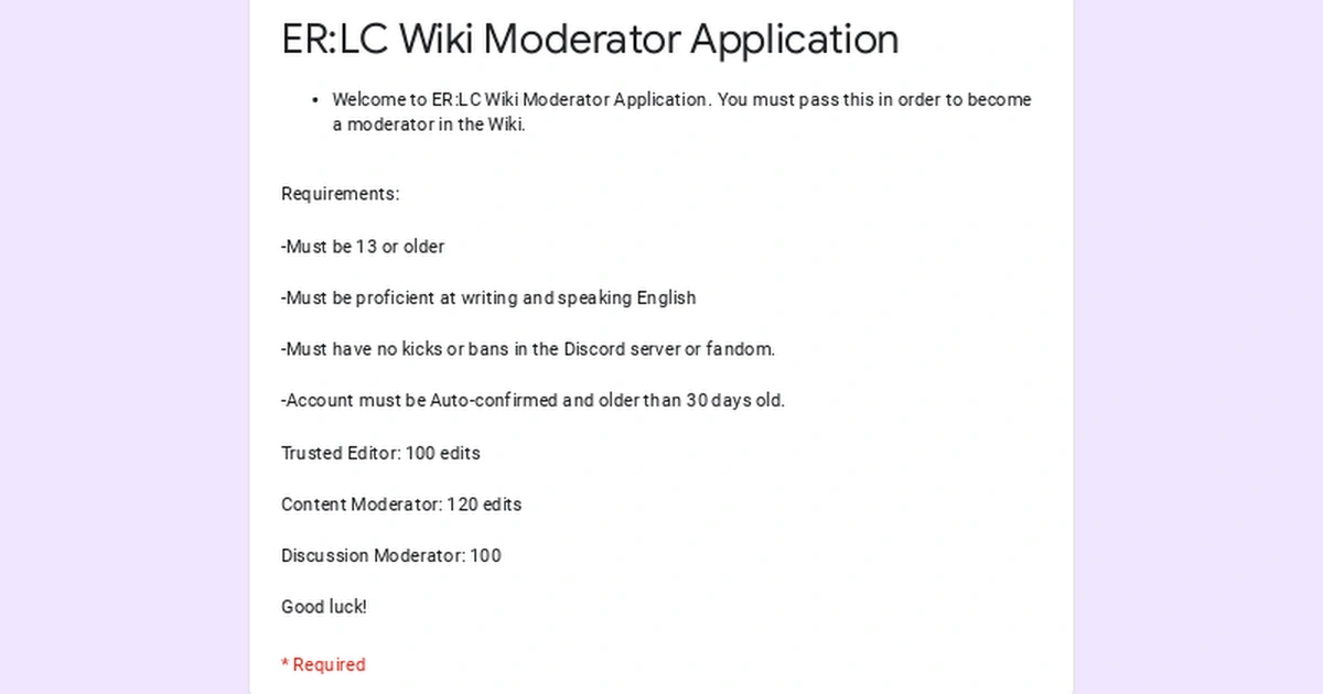 [MOD APPLICATIONS] | Fandom