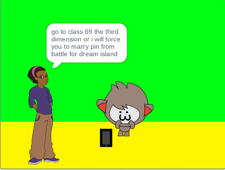 I made many BFDI references in a cursed Scratch project I made for NO ...