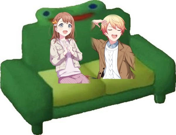 They're sitting on the froggy couch together /r | Fandom