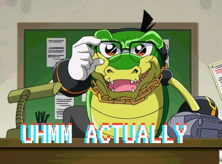 Vector doing the “UM, ACTUALLY” meme | Fandom