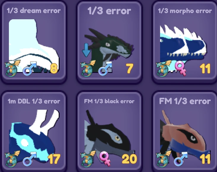 trading/selling errors! | Fandom